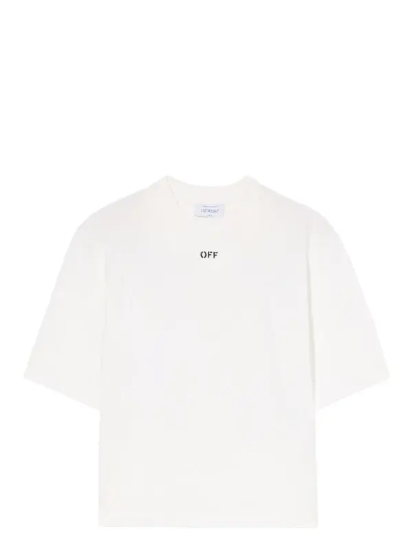 Off-White Arrow Flower Printed Crewneck T-shirt - Floral Pattern, Signature Off-white Branding On The Front, And Classic Crew Neck.