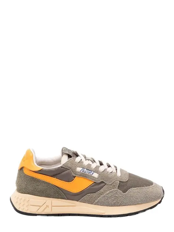 AUTRY Retro Panelled Low-top Sneakers - Nude