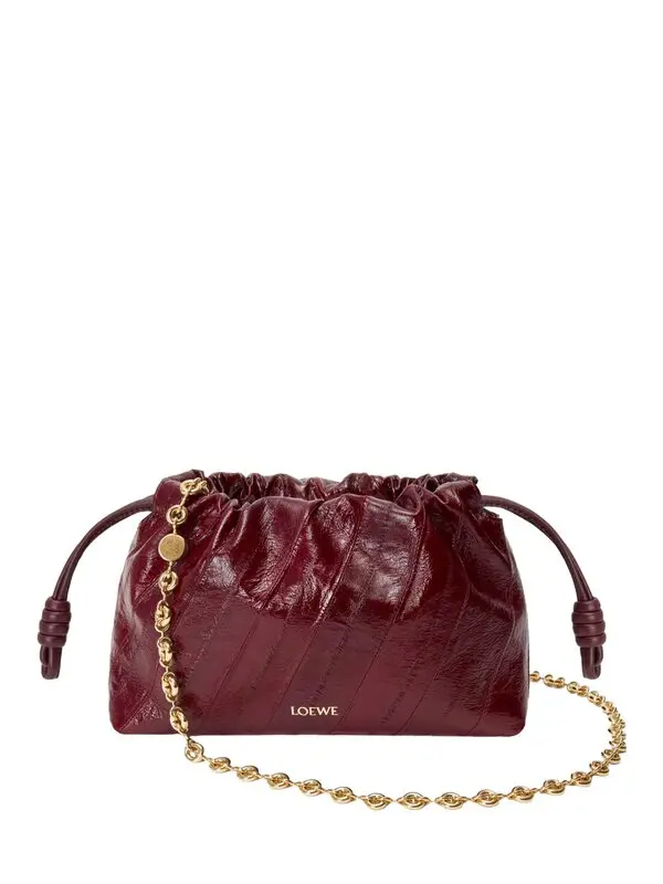 Loewe Mini Flamenco Eel Purse - Red