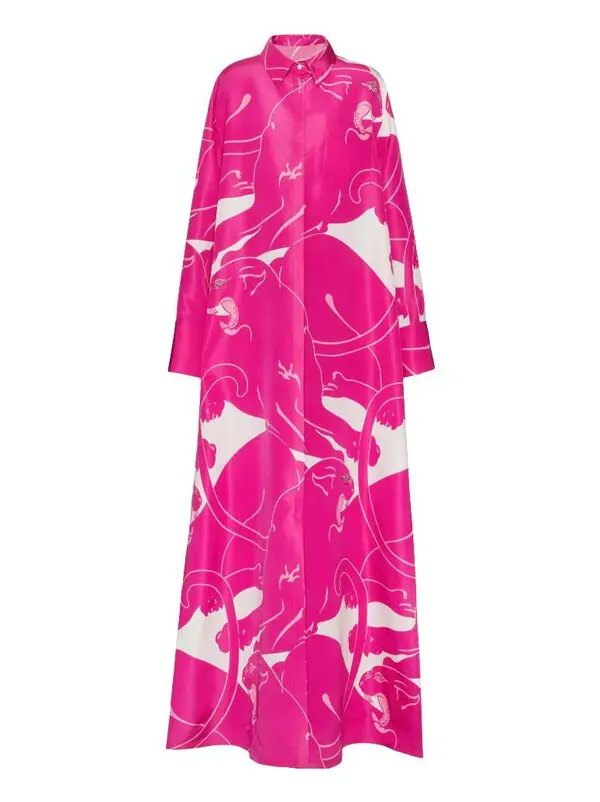 Valentino Garavani Printed Long Dress - Pink