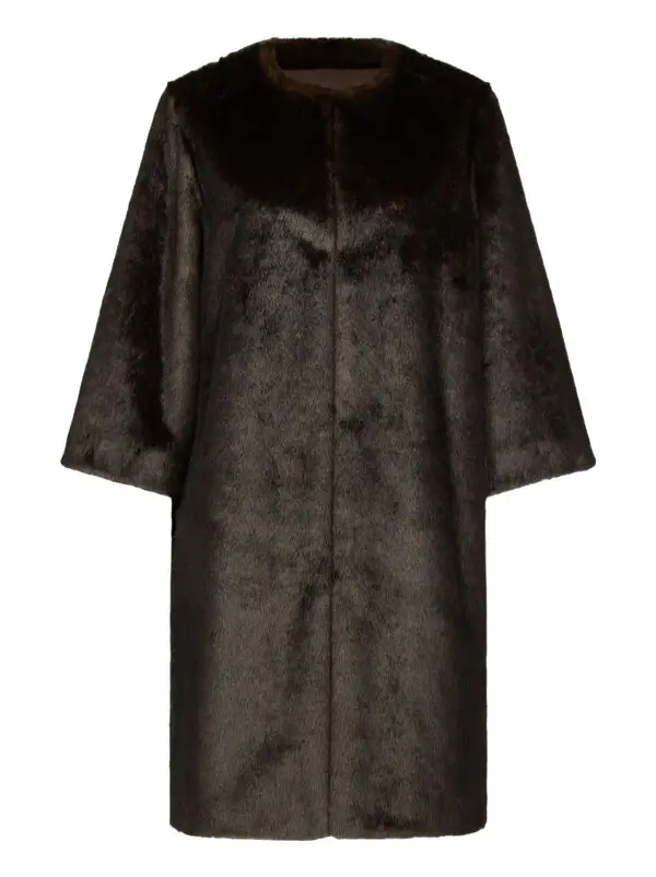 Loulou De Saison Moore Long Coat - Grizzly
