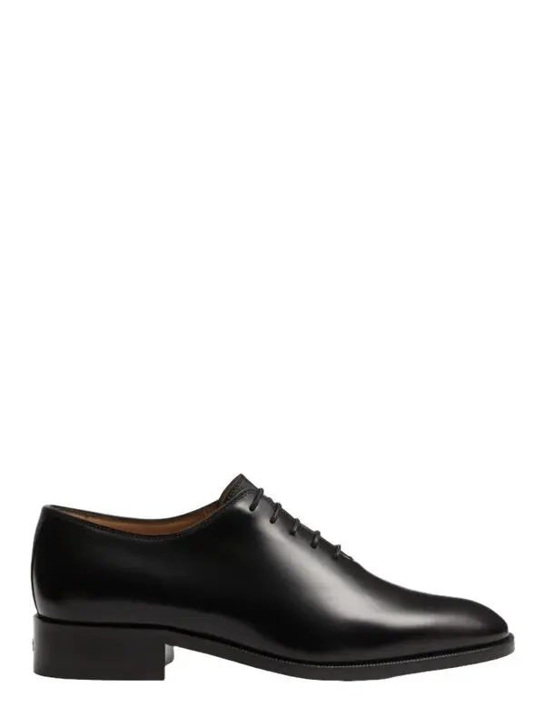 Valentino Garavani Pas Des Dieux Oxford In Leather - Black