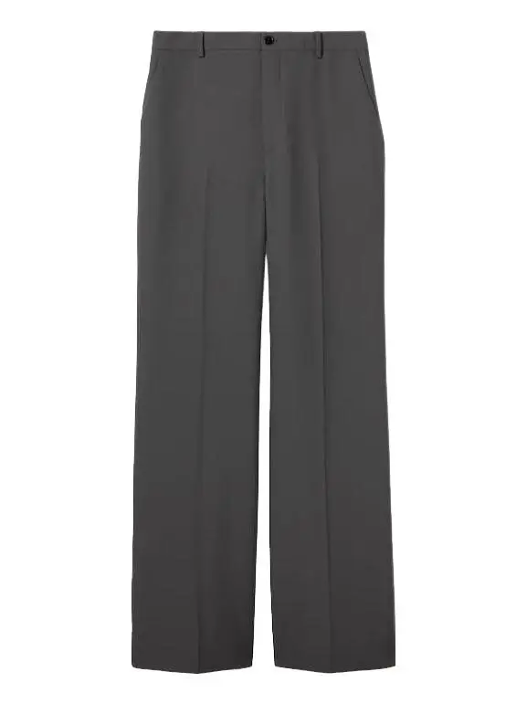 Gucci Tailored Button Trousers - Dark Gray