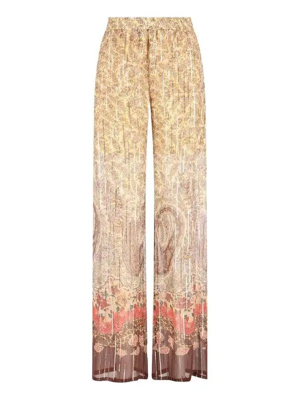 Valentino Garavani Paisley Printed Wide Leg Pants - No