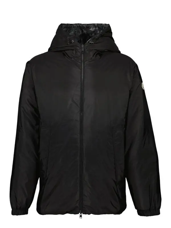 Moncler Zip-fastening Hooded Puffer Jacket With Long Sleeves - Black