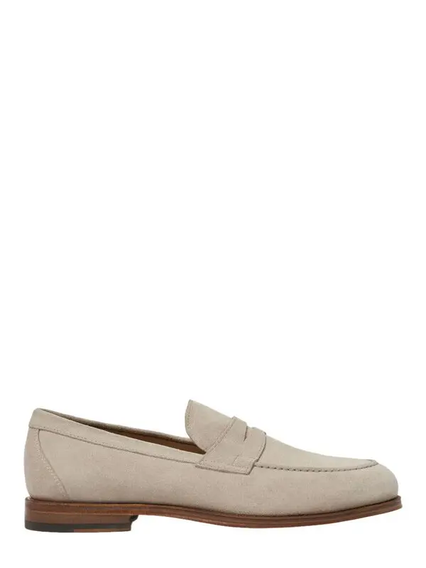 SCAROSSO Stefano Penny Loafers - Sand