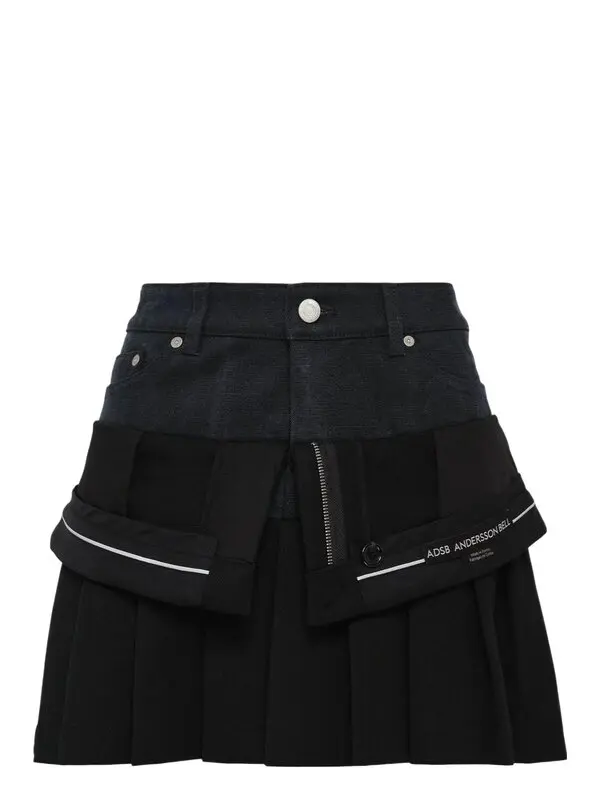 Andersson Bell Pleated Mini Skirt - Black
