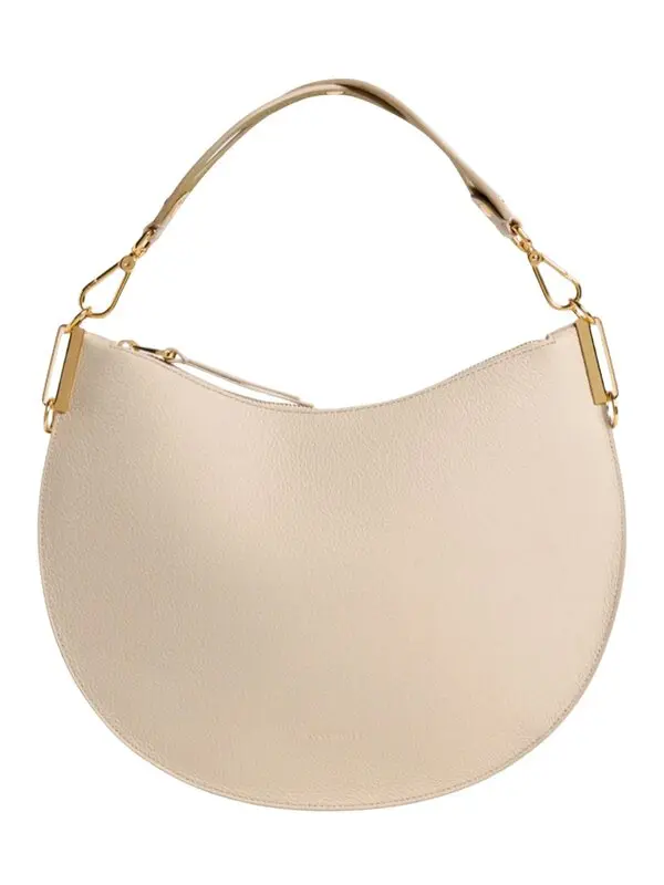 COCCINELLE Sunup Logo Stamp Medium Shoulder Bag - Nude