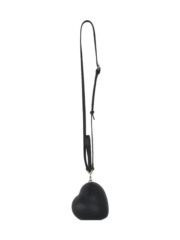 Simone Rocha Micro Heart Leather Clutch - Black