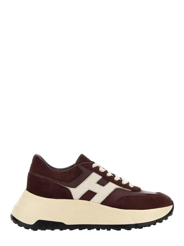 Hogan Hi-top Sneakers - Burgundy Red