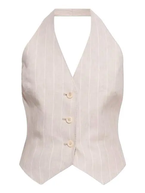 Max Mara Linen Batavia Waistcoat - Pink