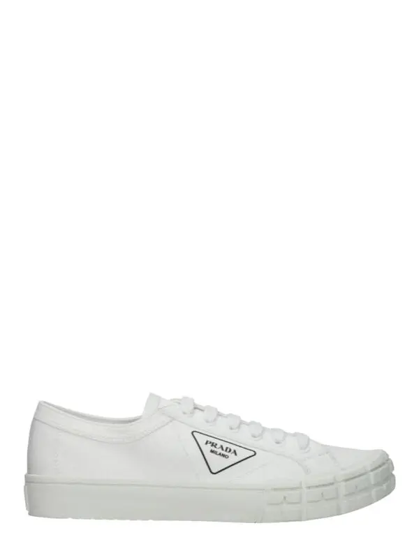 Prada Logo Low Top Sneakers - White
