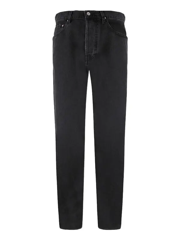 Kenzo Logo Straight Fit Jeans - Black