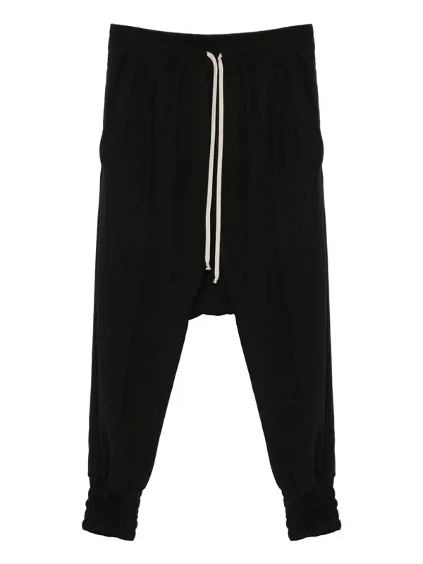 Rick Owens Drop Crotch Trousers - Black
