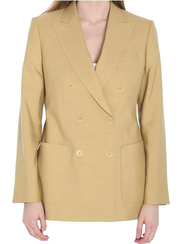 Max Mara Berta Double-breasted Blazer - Nude