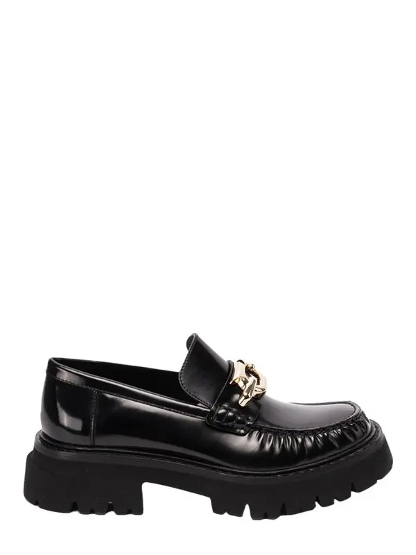 FERRAGAMO Gancini Buckle Loafers - Black