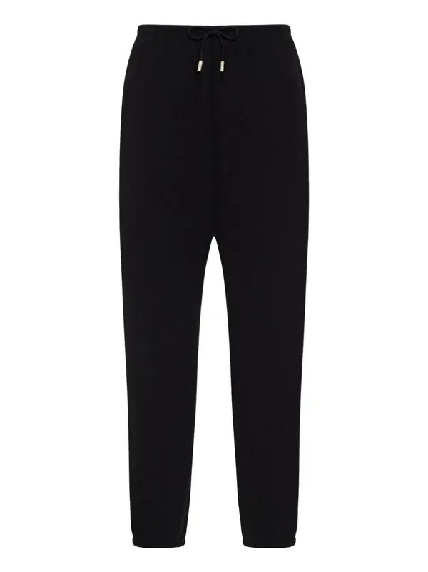 THE ROW Teo Drawstring Track Trousers - Black