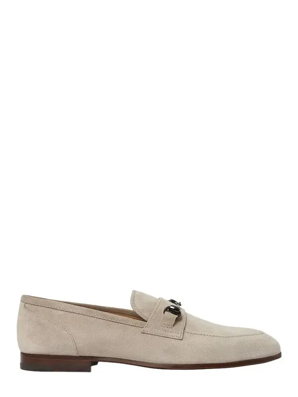 SCAROSSO Alesro Loafers With Horsebit Detail - Sand
