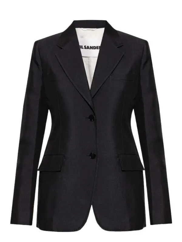JIL SANDER Single-breasted Blazer - Black