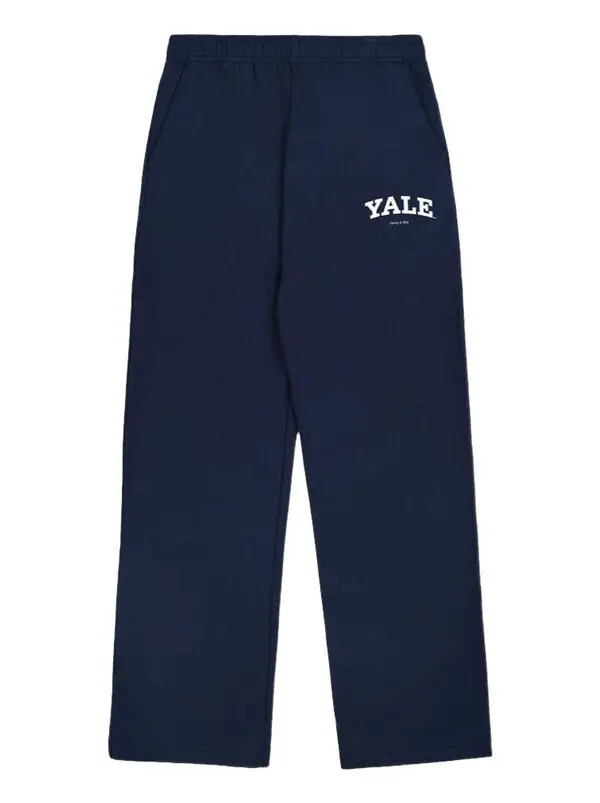 SPORTY  RICH Sporty & Rich Printed Casual Pants - Black