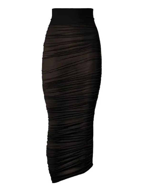 Wolford Draped Midi Skirt - Black