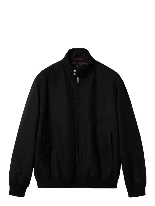 Gucci Monogrammed Zip-up Jacket - Black