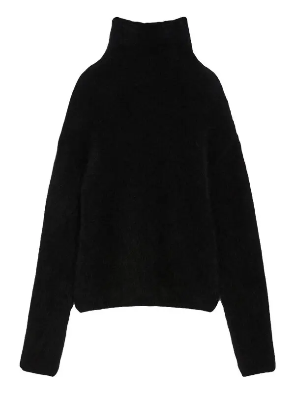 Max Mara High-neck Knitted Pullover - Black