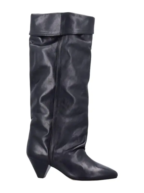Isabel Marant Étoile Elita Braided Knee High Boots - Black