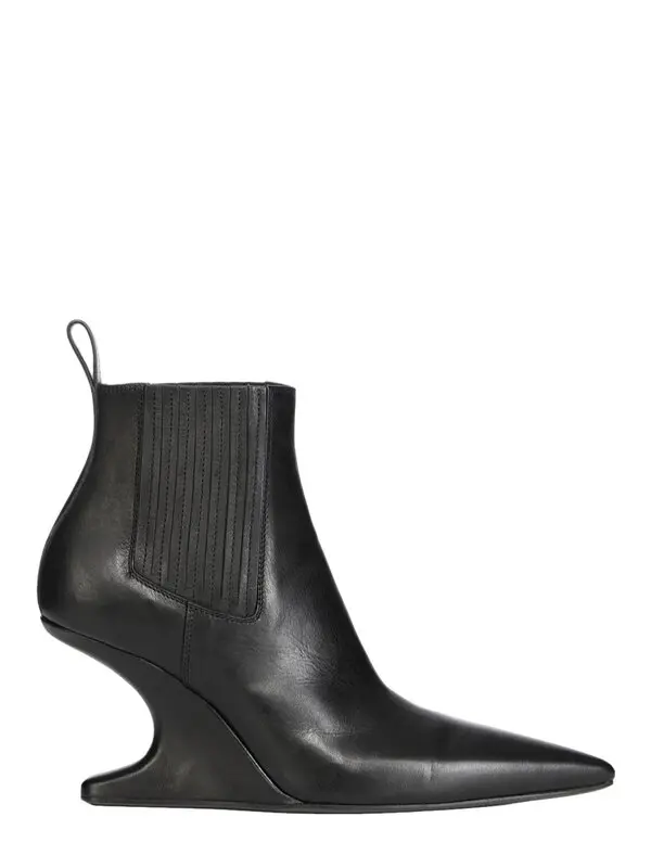 Rick Owens Ankle Sharp Boots - Black