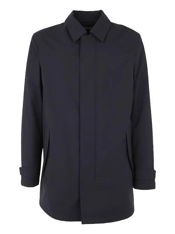 Zegna Single-breasted Coat - Black