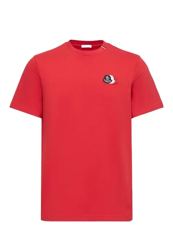 Moncler Logo Patch T-shirt - Red