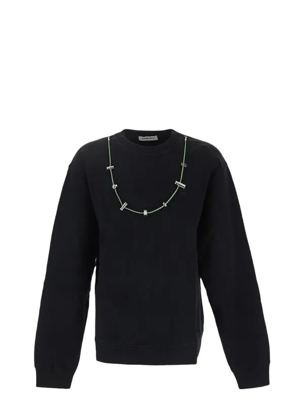 AMBUSH Stopper Detailed Long Sleeve Sweatshirt - Black