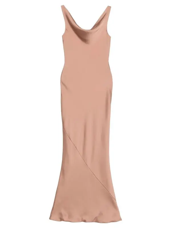Norma Kamali Maria Maxi Dress - Nude