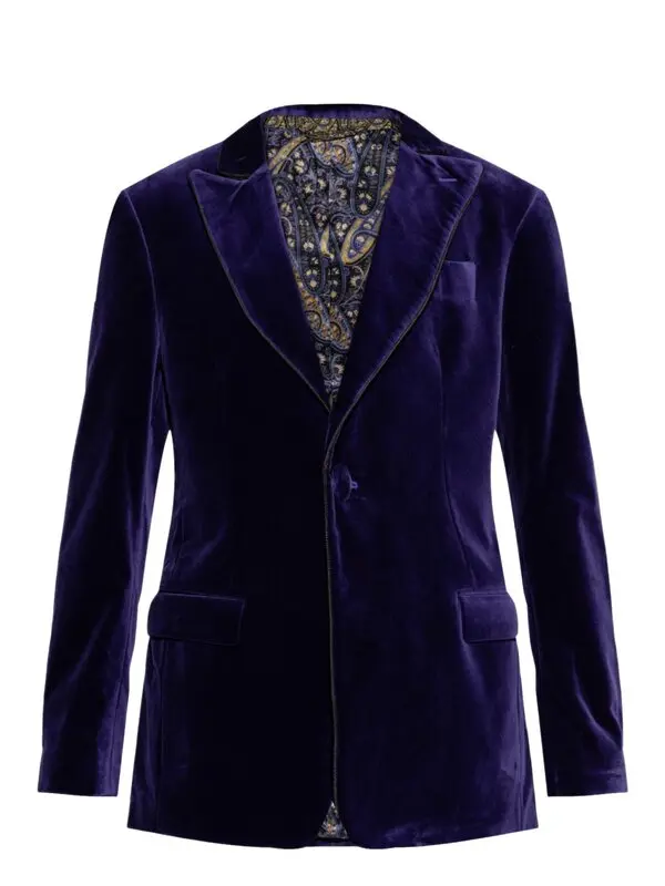 Etro Single-breasted Blazer - Black
