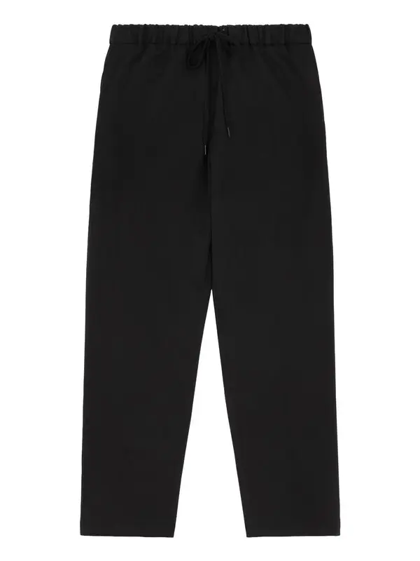 MAISON MARGIELA Mid-rise Drawstring Trousers - Black