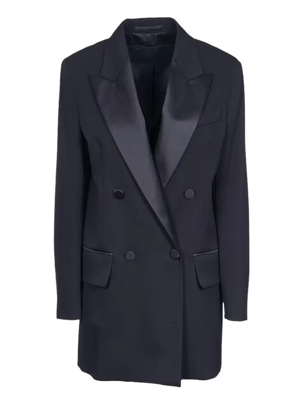 Max Mara Double-breasted Blazer - Black