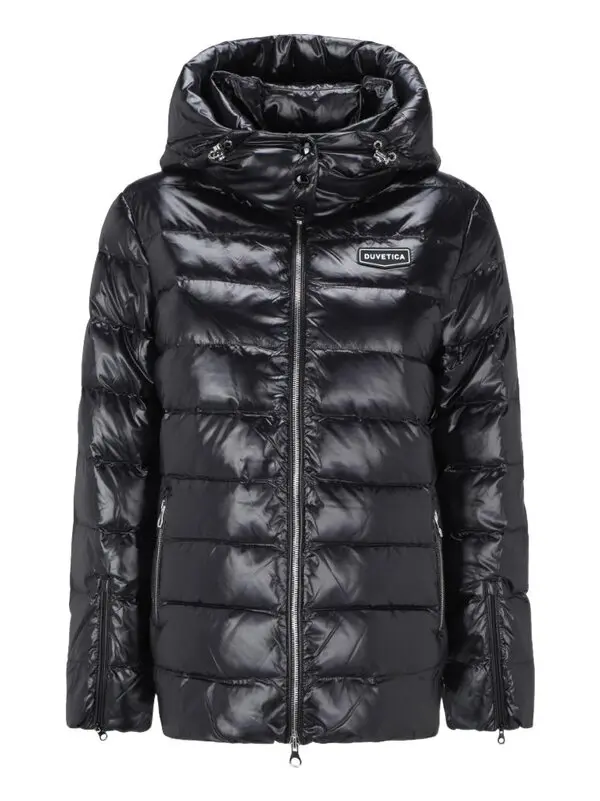 Duvetica Pigna Down Jacket With Hood - Black