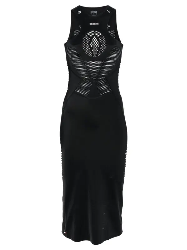 Coperni X Puma Cut-out Detail Midi Dress - Black