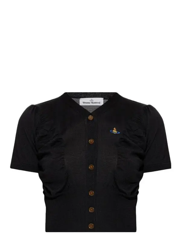 VIVIENNE WESTWOOD Short-sleeved Cardigan - Black