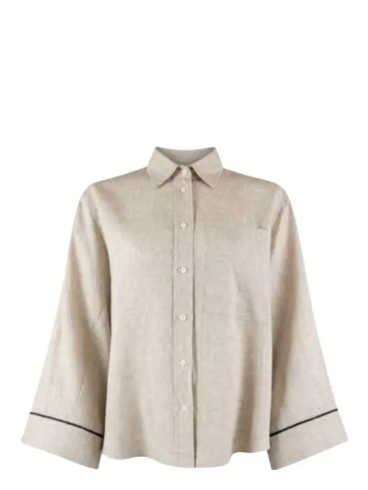 Brunello Cucinelli Straight Shirt - Nude