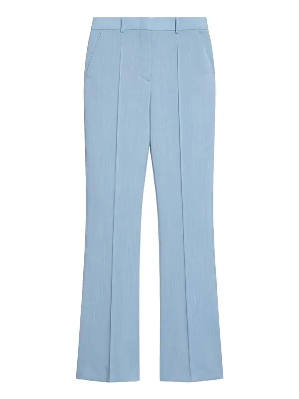 Sportmax Tailored Cut Flared Trousers - Sky Blue