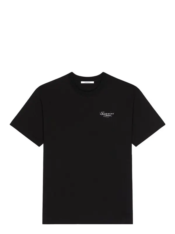 Givenchy Logo Printed Crewneck T-shirt - Black