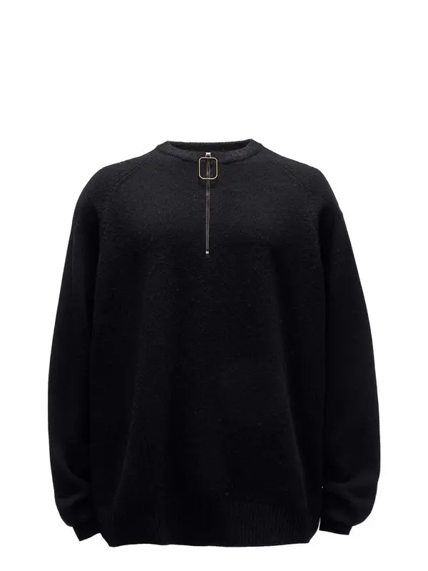 J.W.ANDERSON Jw Anderson Half-zip Jumper - Black