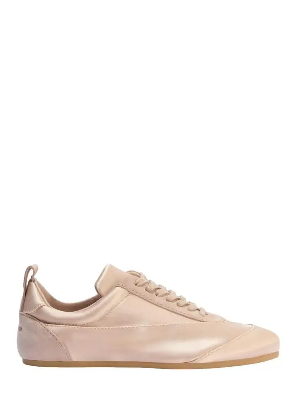 JIL SANDER Etage Satin Lace-up Sneakers - Rose