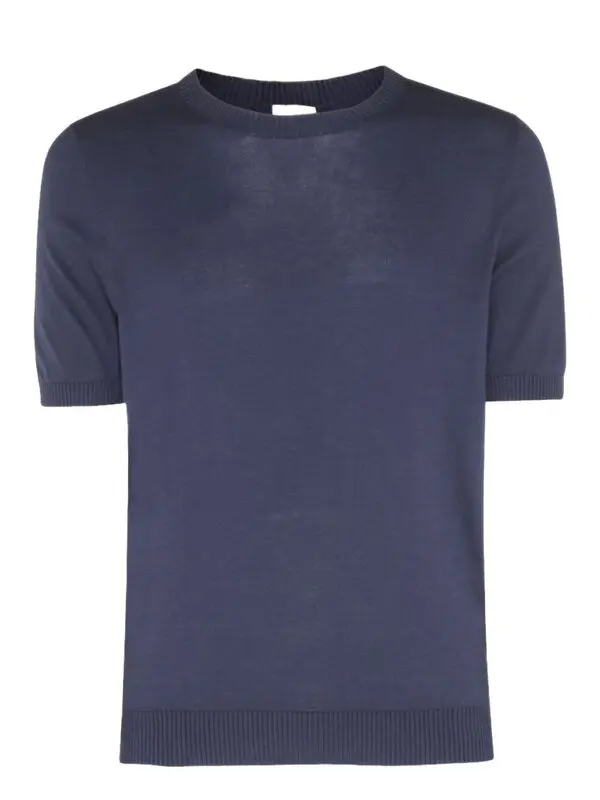 Malo Fitted Knit Jumper - Blue