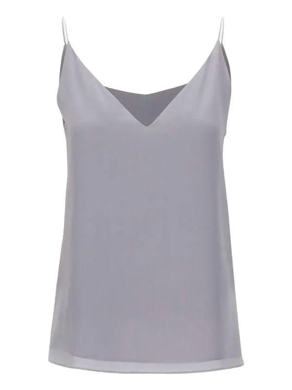 Eleventy V-neck Camisole Top - Gray