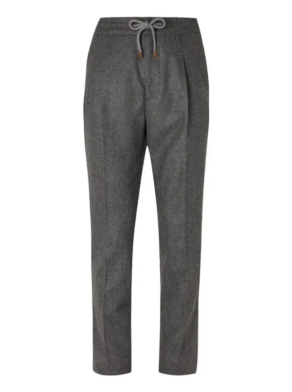 Brunello Cucinelli Drawstring Trousers - Grey