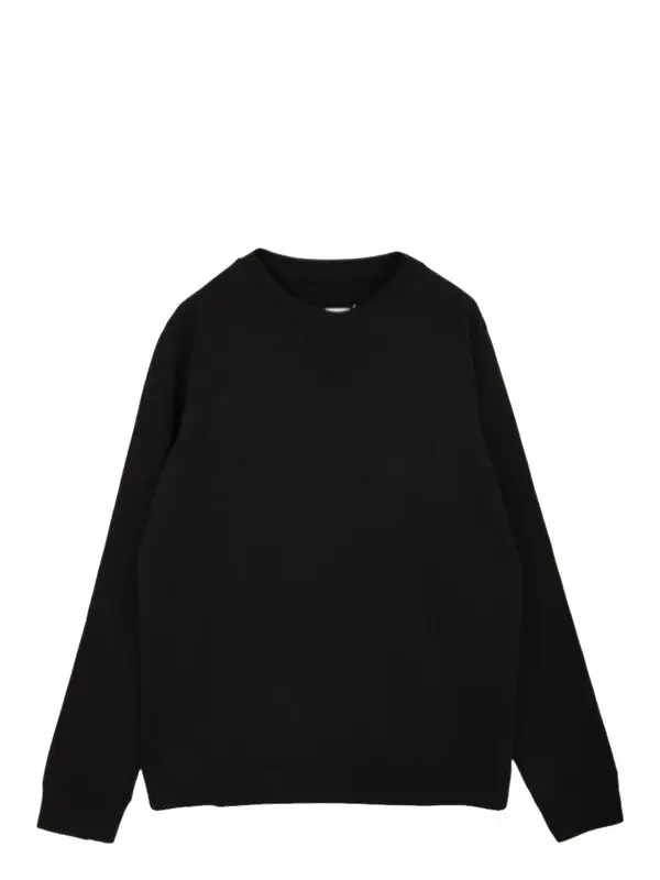 MAISON MARGIELA Round Collar Long Sleeve Sweater With Ribbed Hem - Black