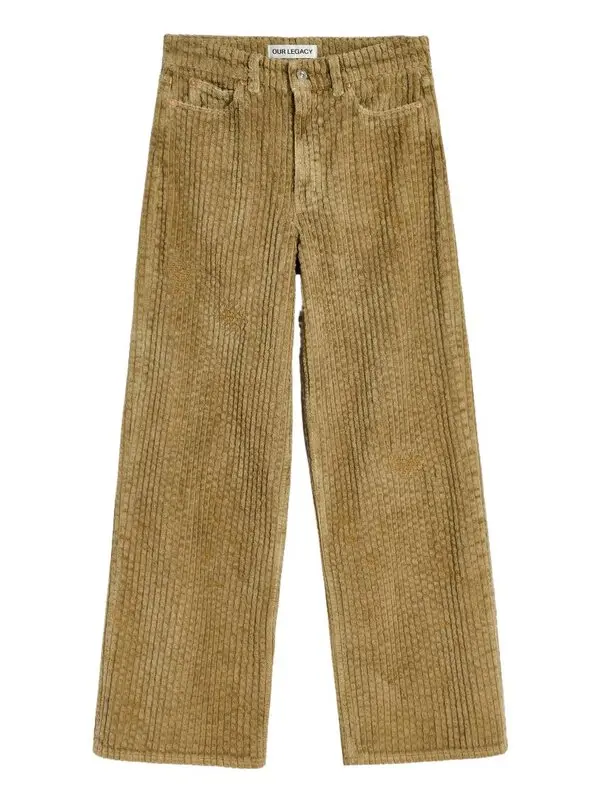 Our Legacy Full Cut Trousers - Green