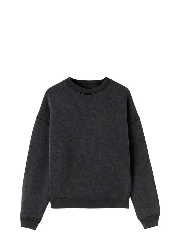 Axel Arigato Typo-embroidered Crewneck Sweatshirt - Black